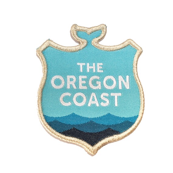 The Oregon Coast Patch Offical Logo Iron-on Patch Oregon - Etsy Finland