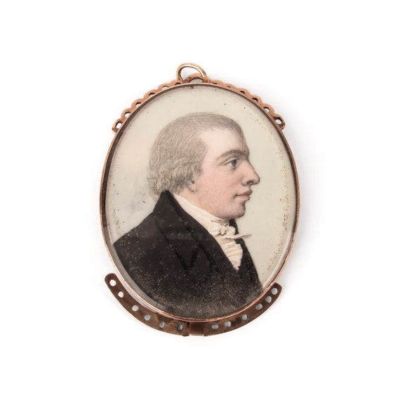 12K Georgian Portrait Miniature Clasp - Etsy
