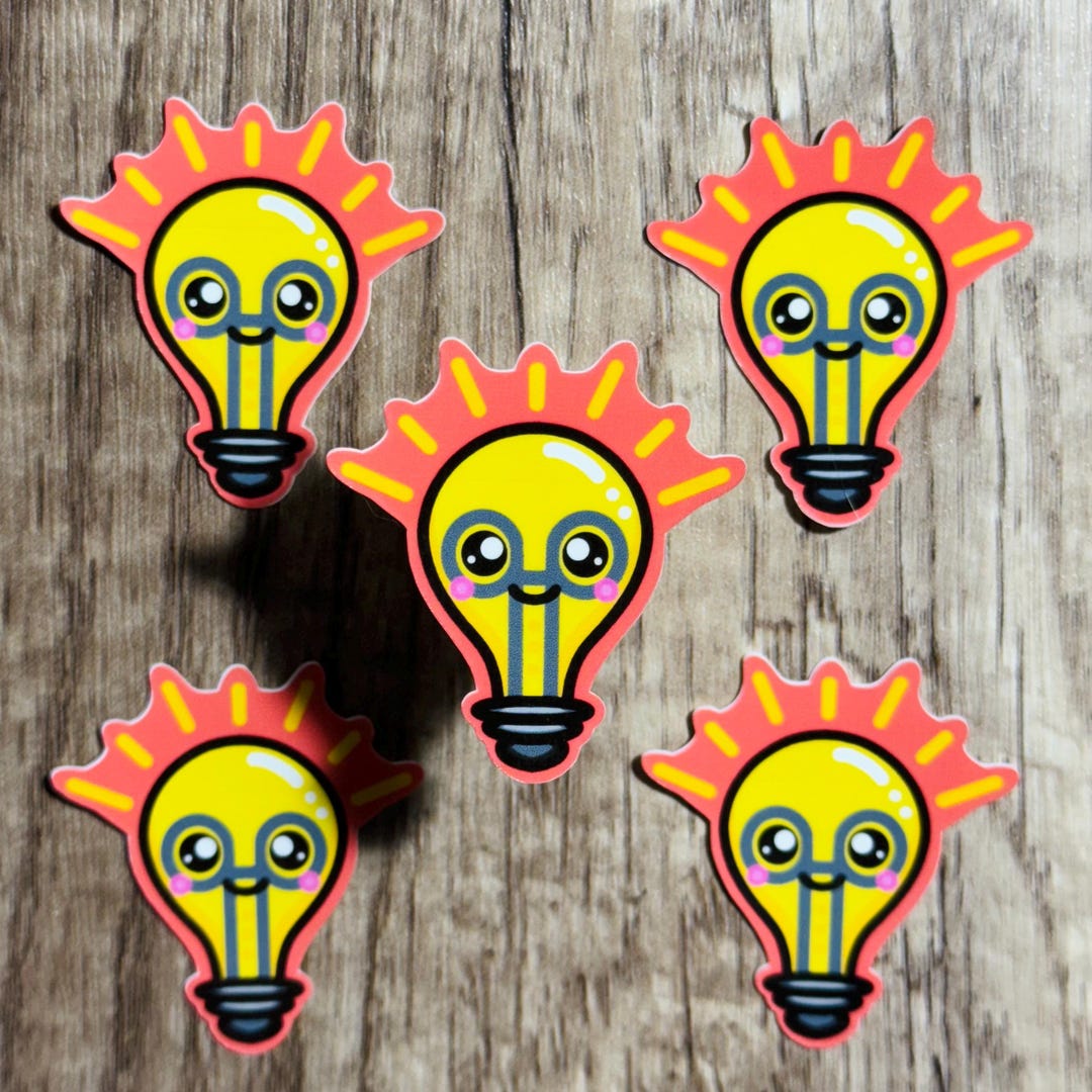 Light Bulb Sticker - Etsy