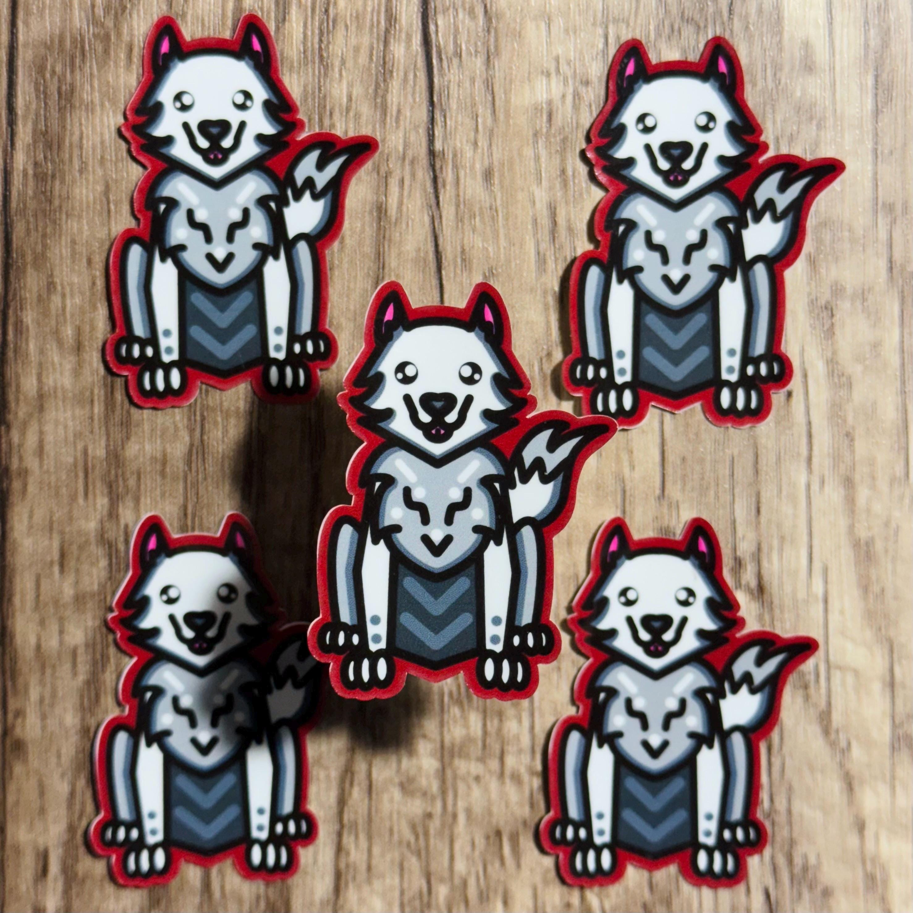 White Wolf Sticker - Etsy