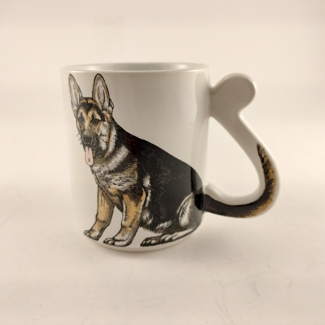 Cute Vintage German Shepherd GSD Tail Mug Made in Japan - Etsy