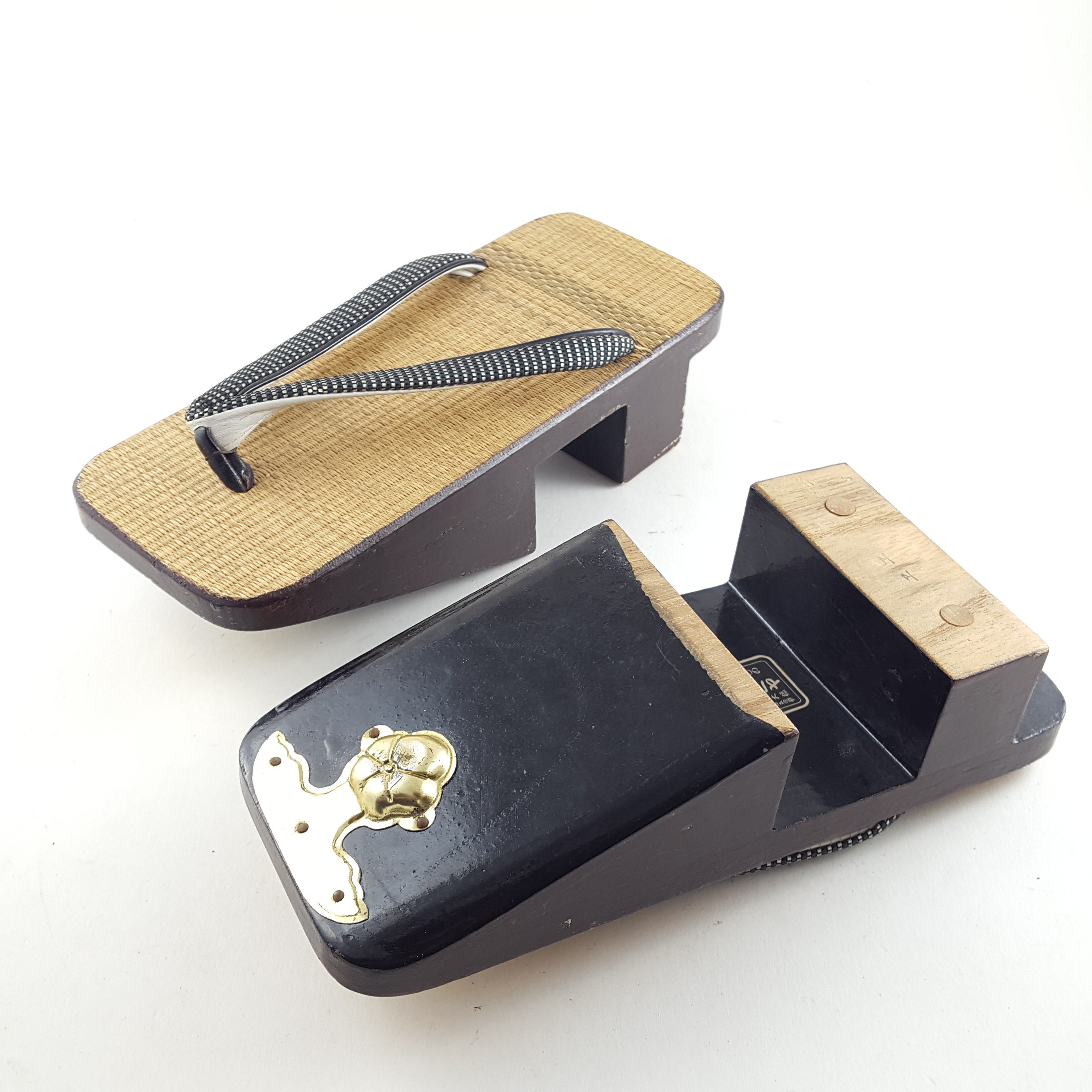 Vintage Authentic Japanese Women's Geta Wood Block Sandals / Flip Flops ...