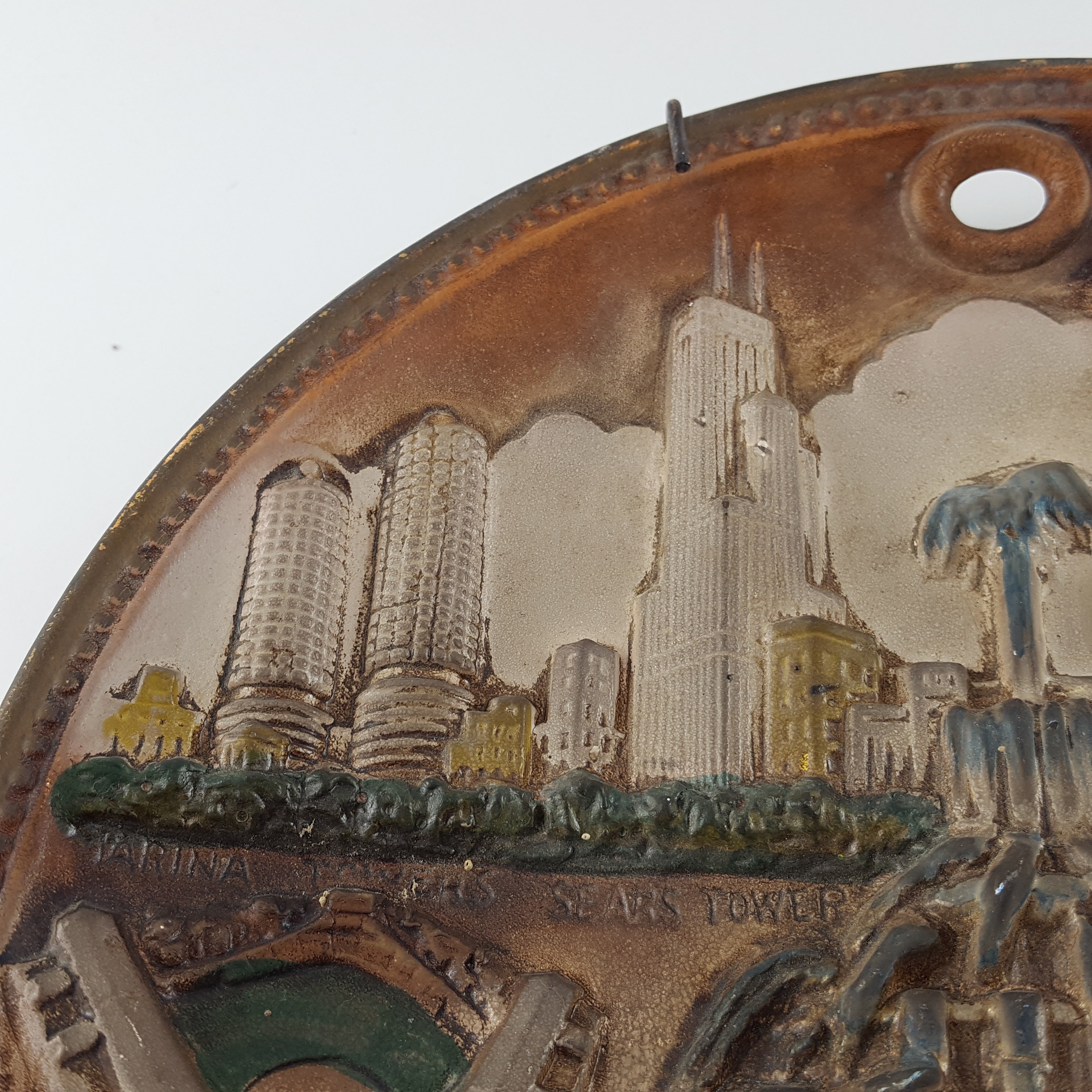 Vintage 1970's Chicago City Landmarks Tourist Collectors Plate Made in ...