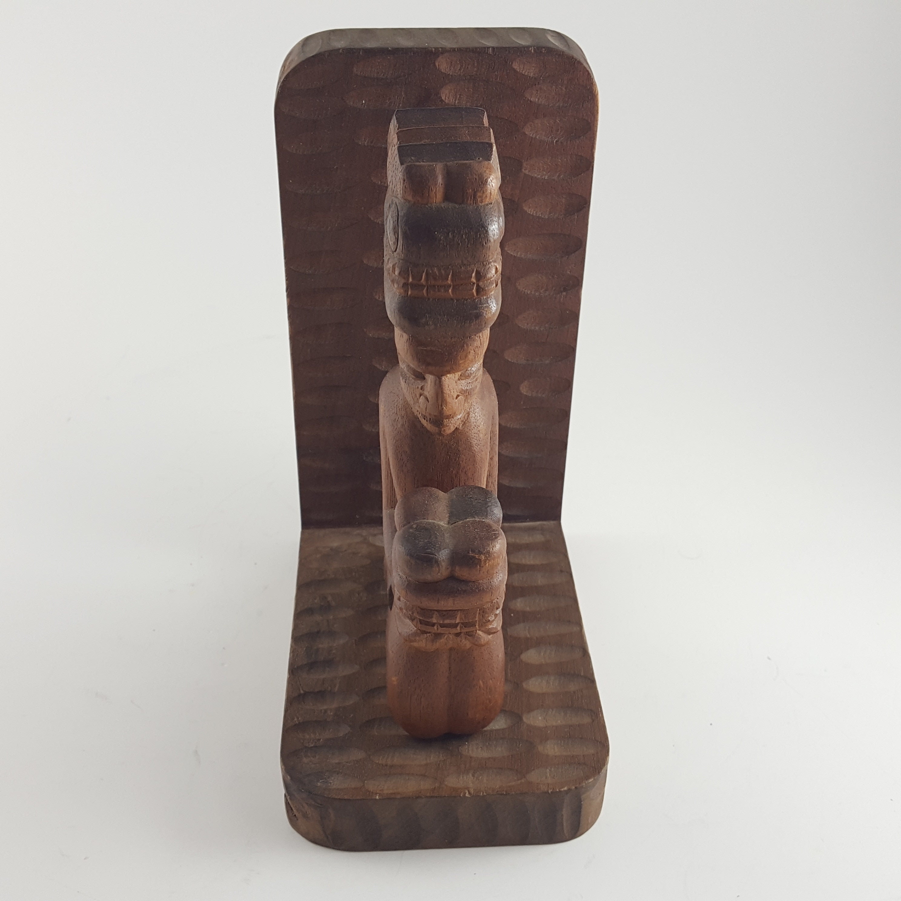 Amazing Hand Carved Wood Sculpture Aztec / Mayan Kneeling - Etsy