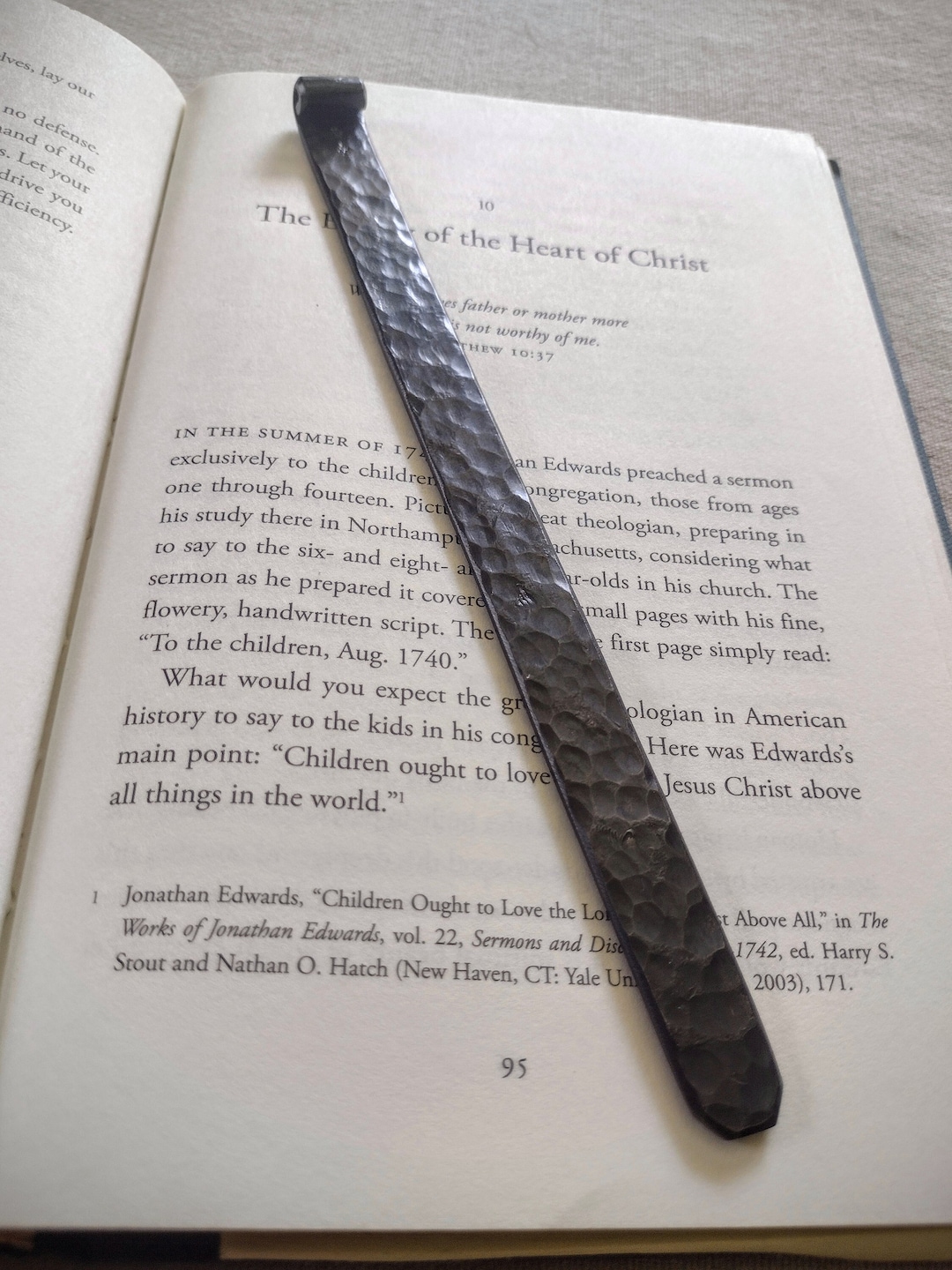 Hand Forged Steel Bookmark - Etsy