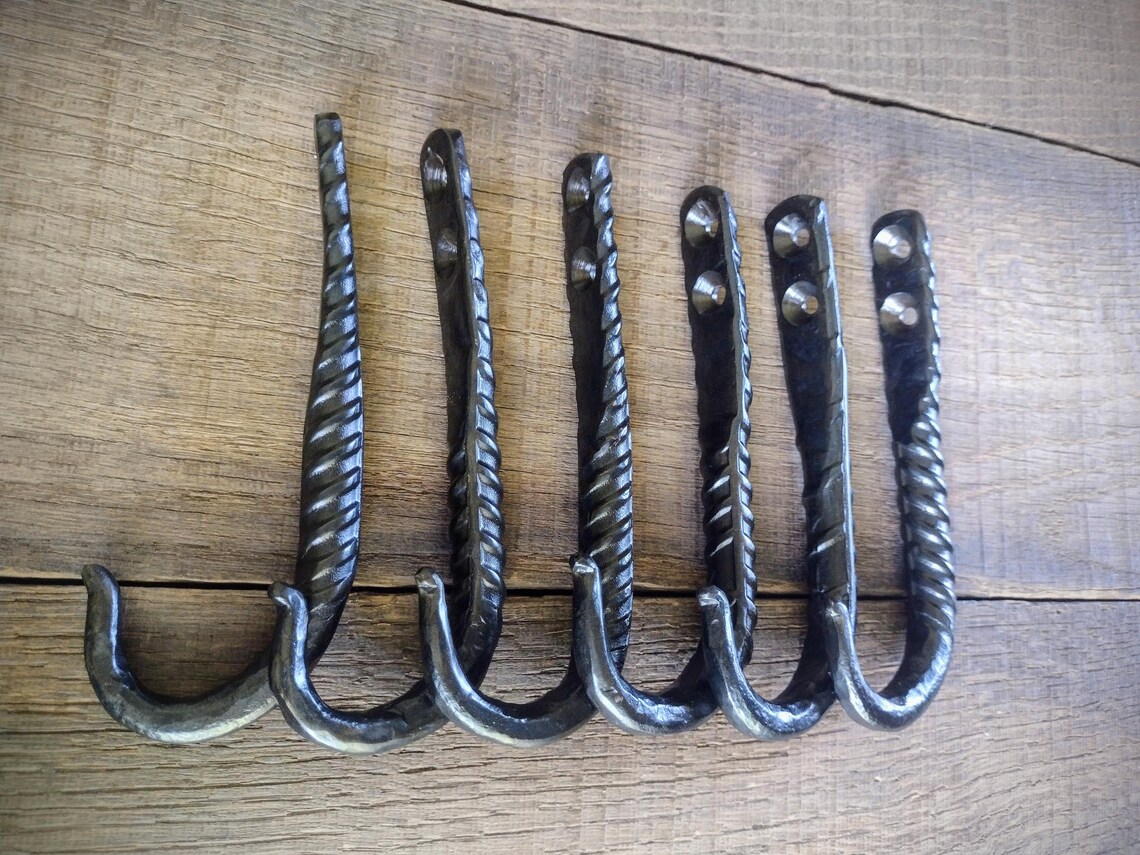 Forged Rebar Hook - Medium - Etsy