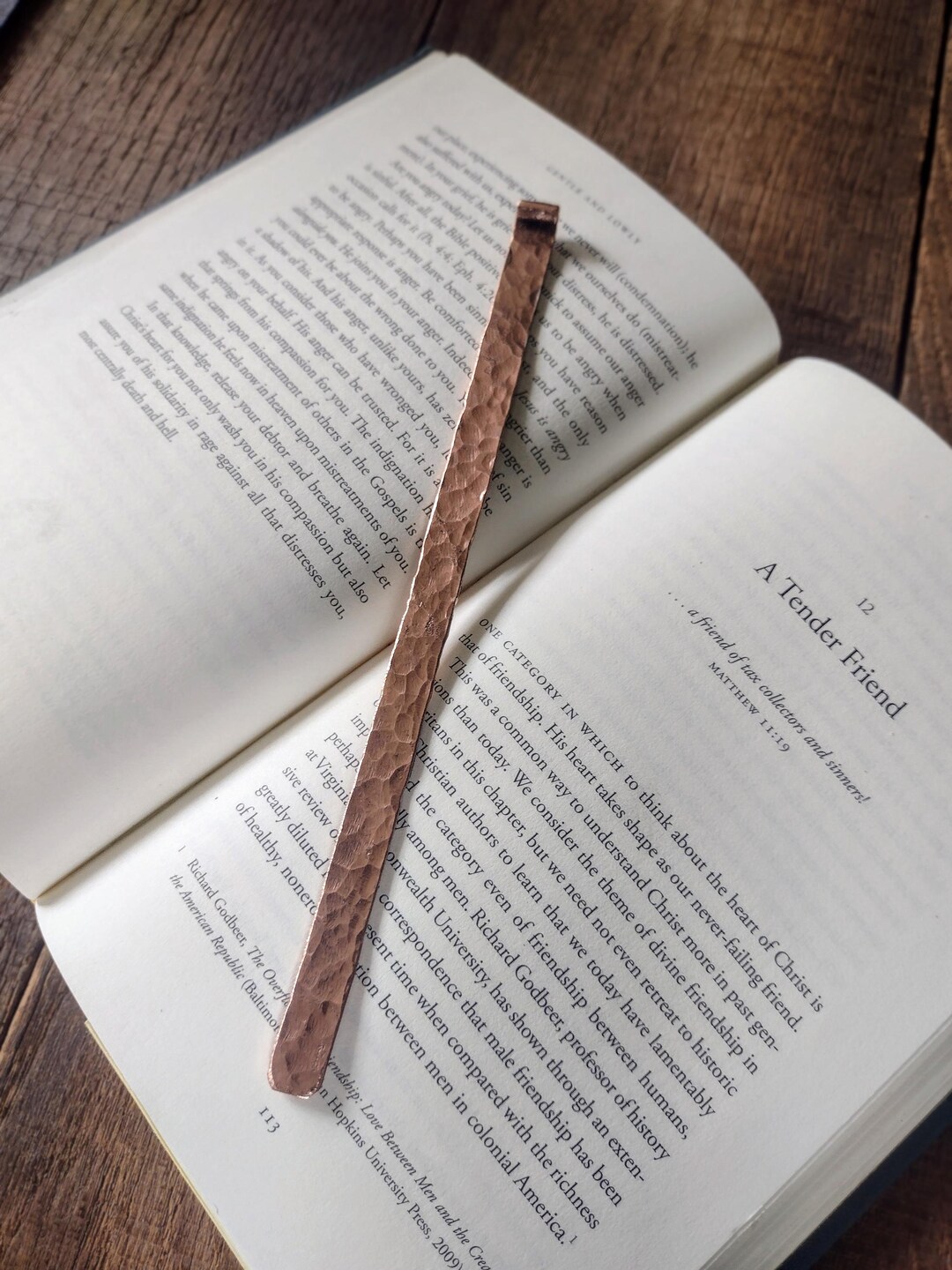 Hand Forged Copper Bookmark - Etsy