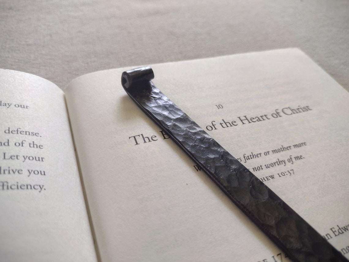Hand Forged Steel Bookmark - Etsy