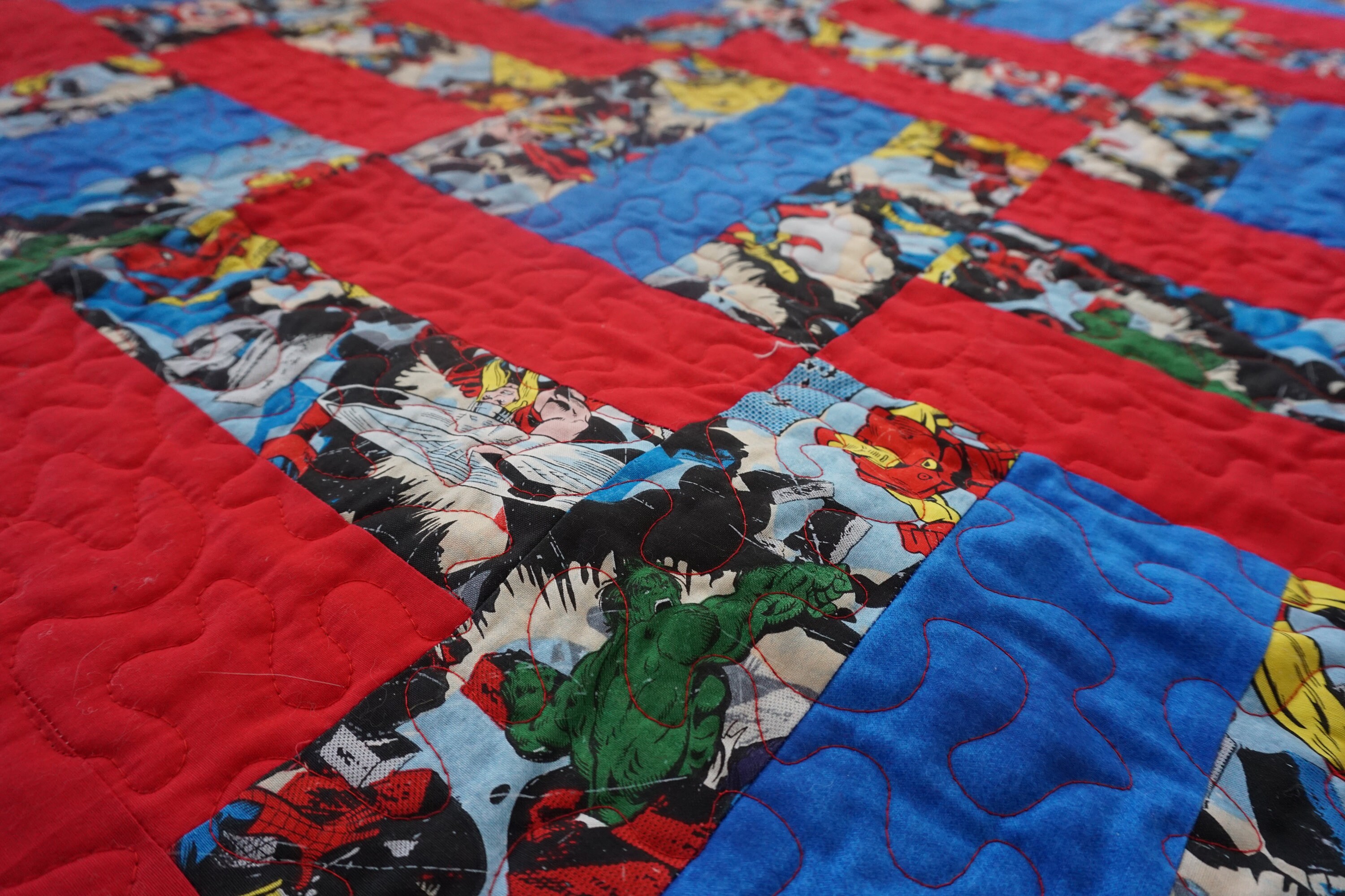 Marvel Avengers Comic Book Characters Lap Quilt Iron Man Hulk - Etsy