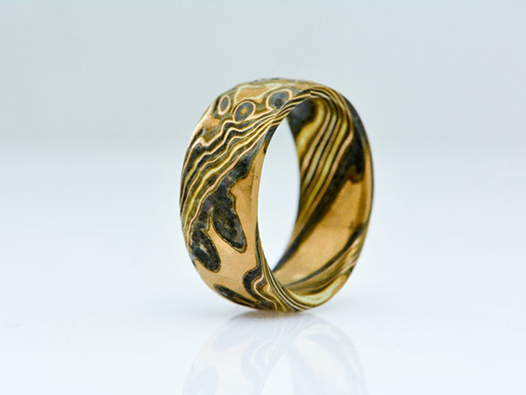 Mokume Gane Ring - Etsy