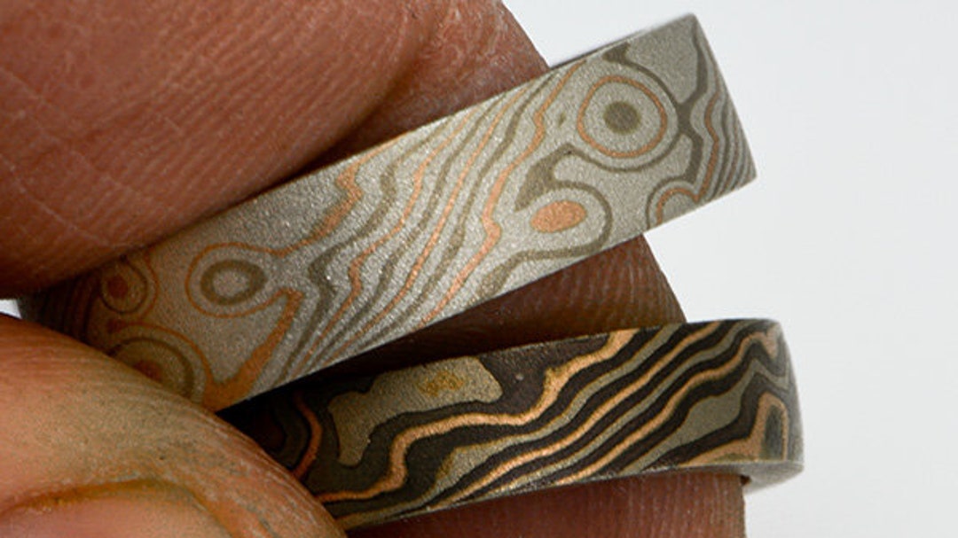 Mokume Gane Ring - Etsy