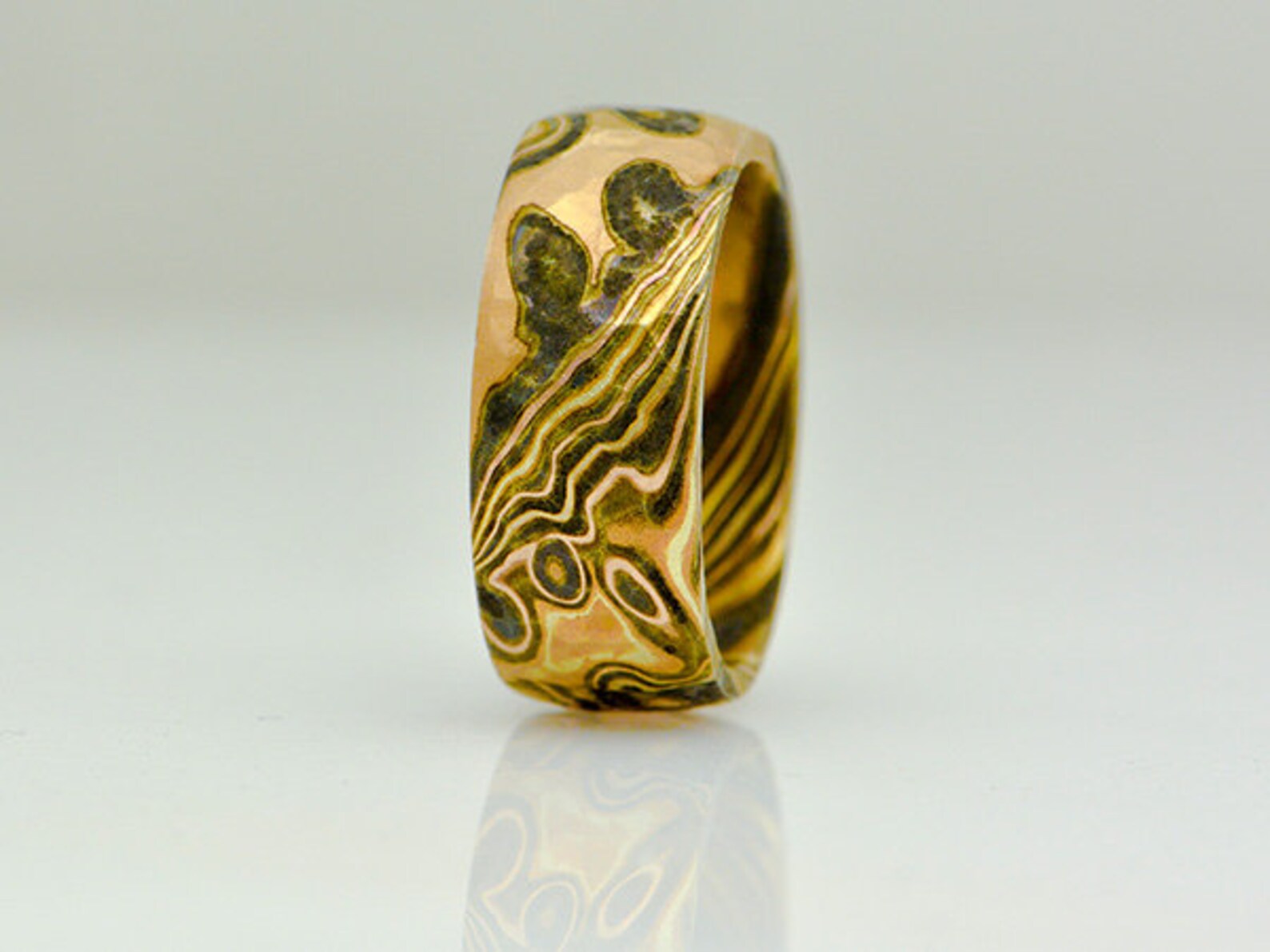 Mokume Gane Ring - Etsy