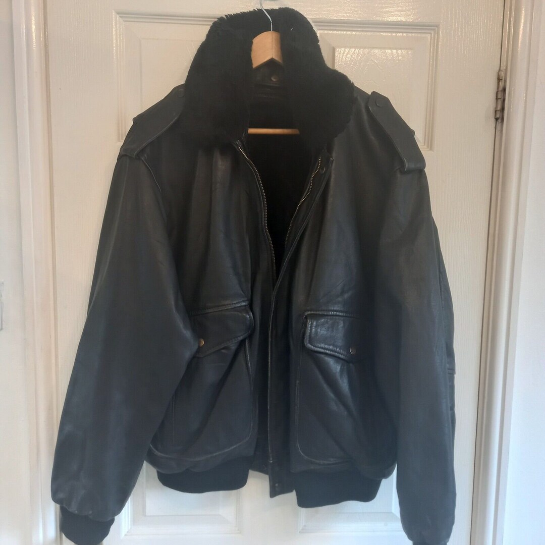 Vintage A2 Leather Aviator Flying Jacket 52 XXL 213 - Etsy