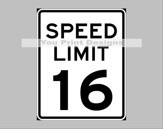 Printable Speed Limit Signs