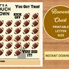 Baseball Reward Chart, Printable Sticker Chart, Chore Chart, Behavior ...