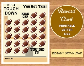 Hockey Reward Chart, Printable Sticker Chart, Chore Chart, Behavior ...