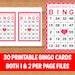 Valentine’s Day Bingo Cards, 30 Unique Printable Cards, 1 Card per Page ...