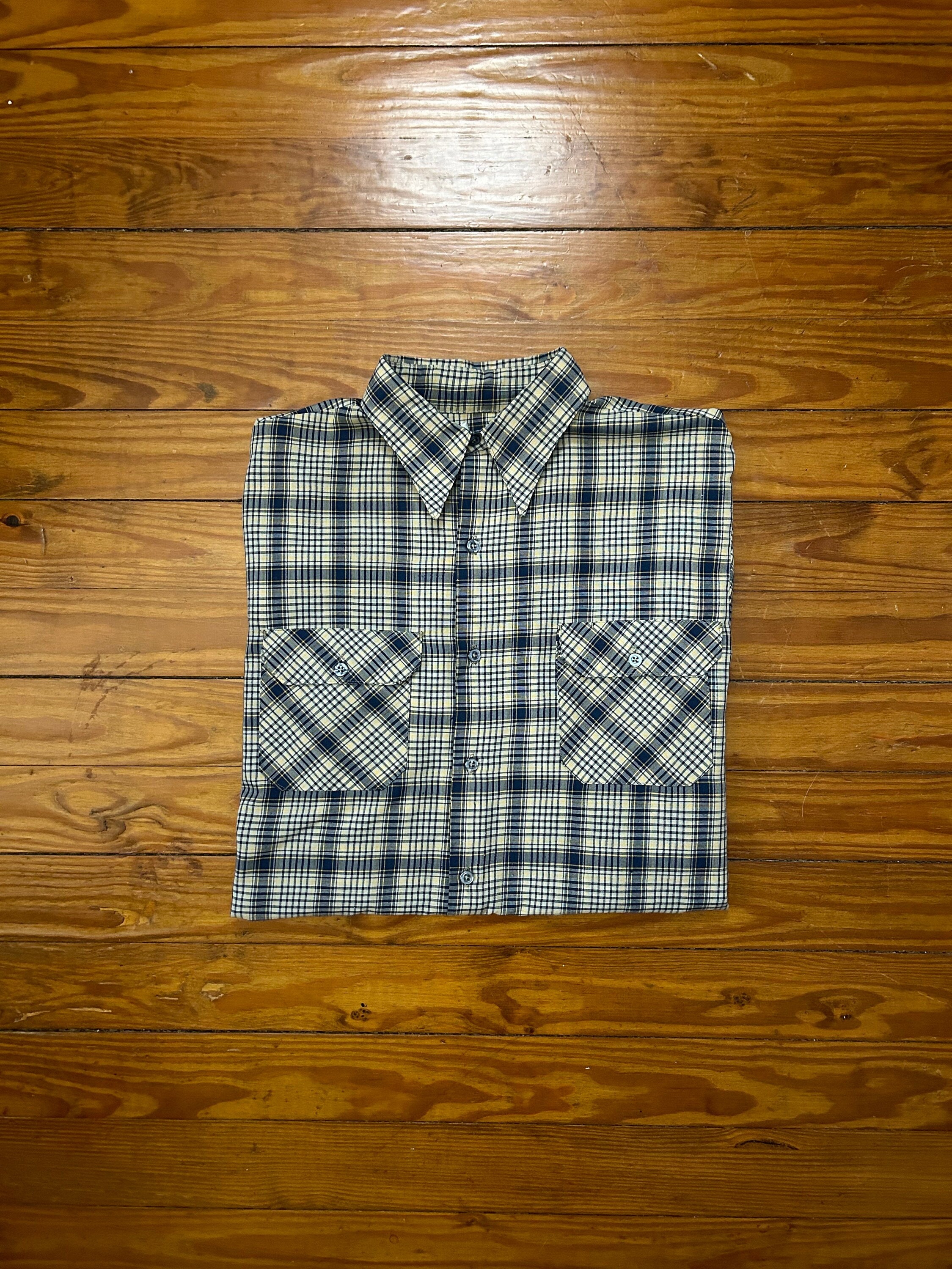 Vintage JC Penney Big Mac Button Down Shirt (80s / Large / 16 - 16.5 ...
