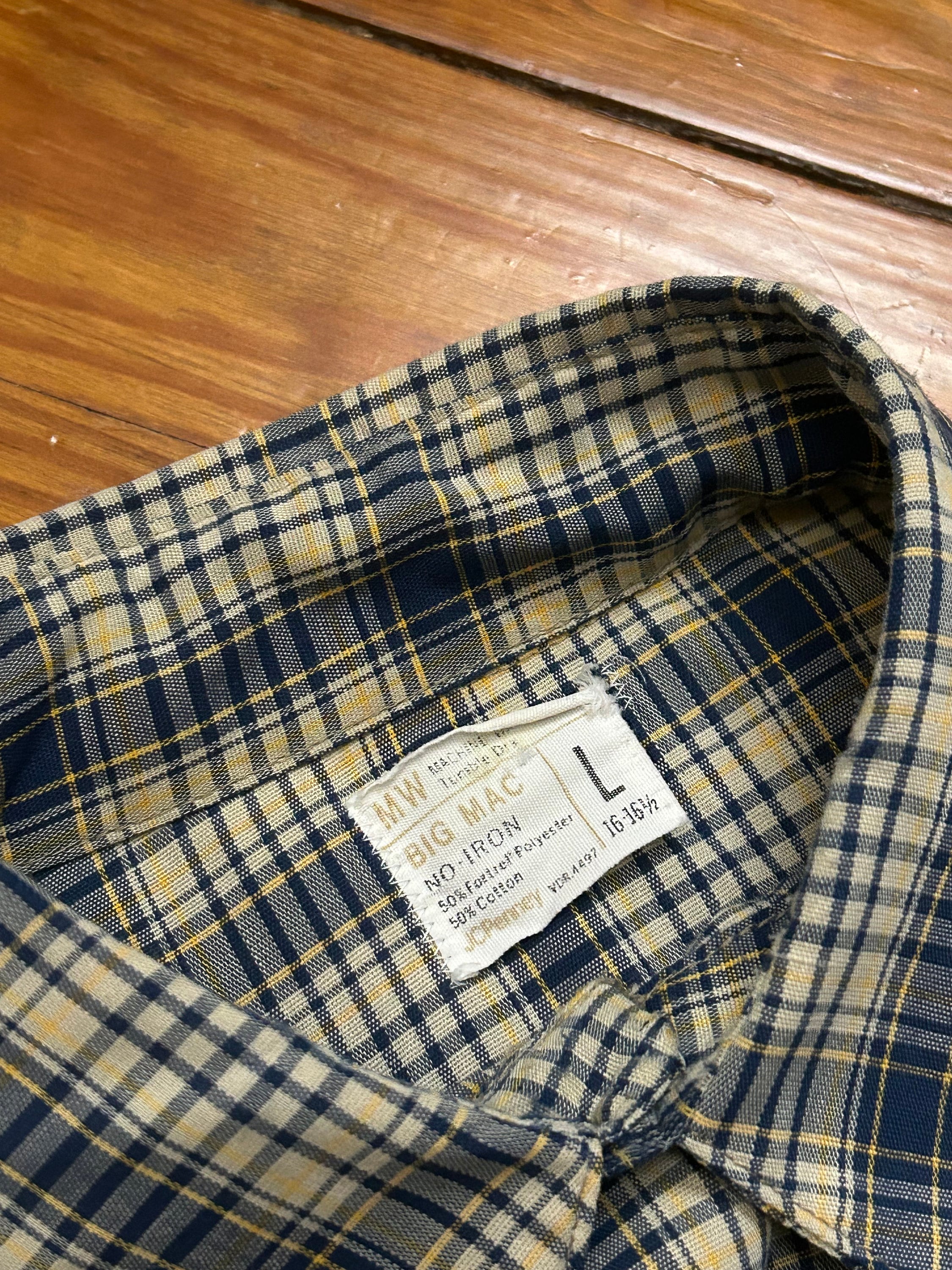 Vintage JC Penney Big Mac Button Down Shirt (80s / Large / 16 - 16.5 ...