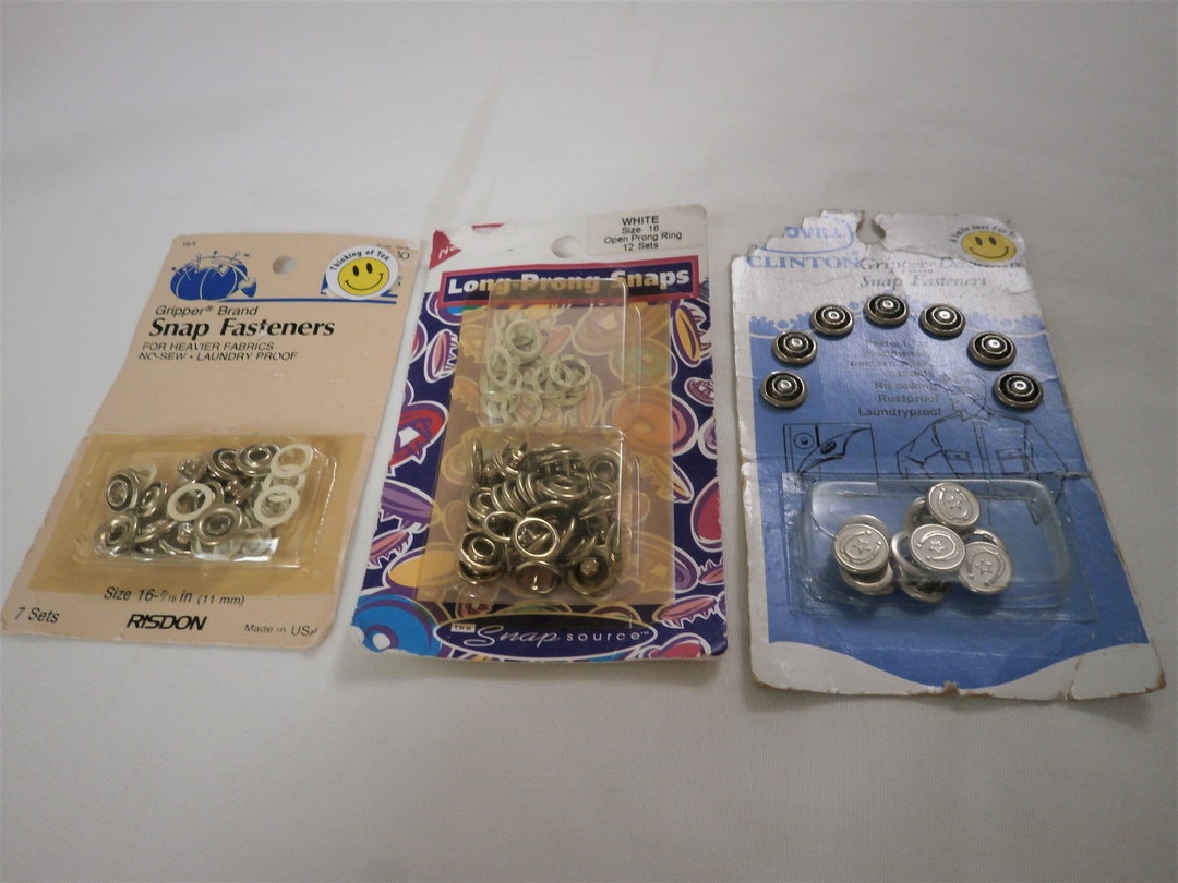 SNAPS FASTENERS Three Different Types - Etsy