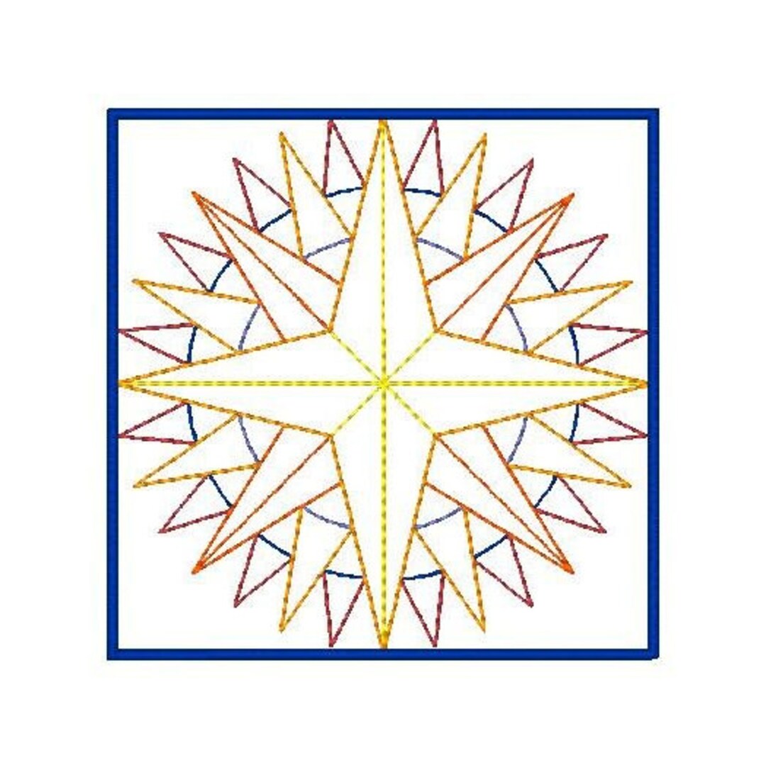 Compass Quilt Blocks-large - Etsy