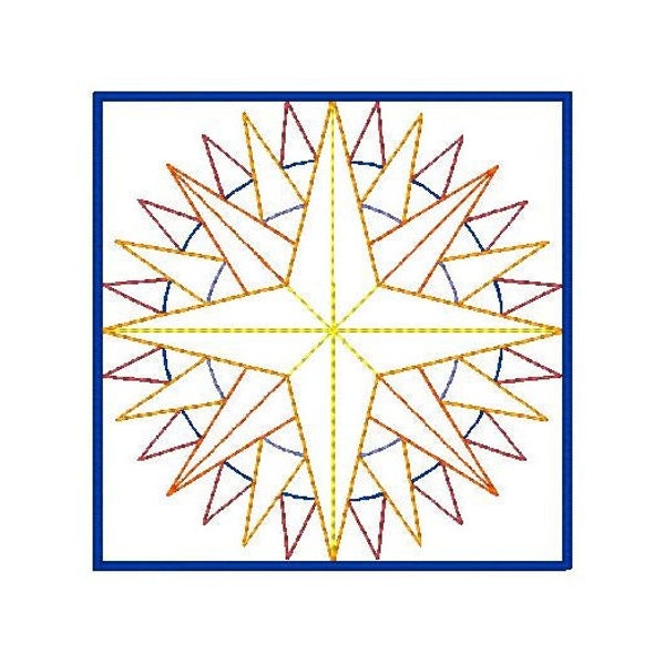 Mariners Compass Quilt Pattern - Etsy