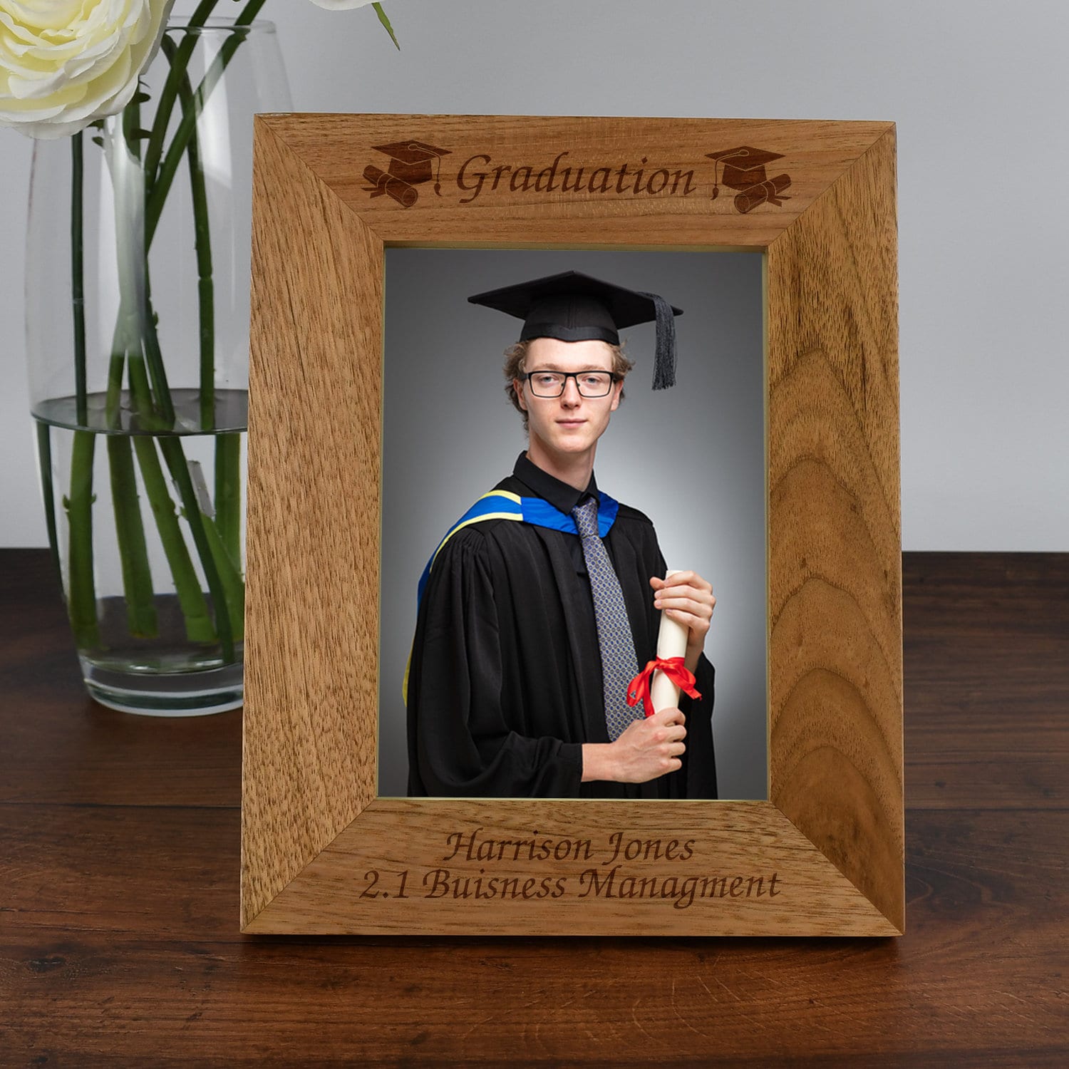 Personalised Graduation Wooden Photo Frame 4x6 5x7 Gifts Ideas - Etsy