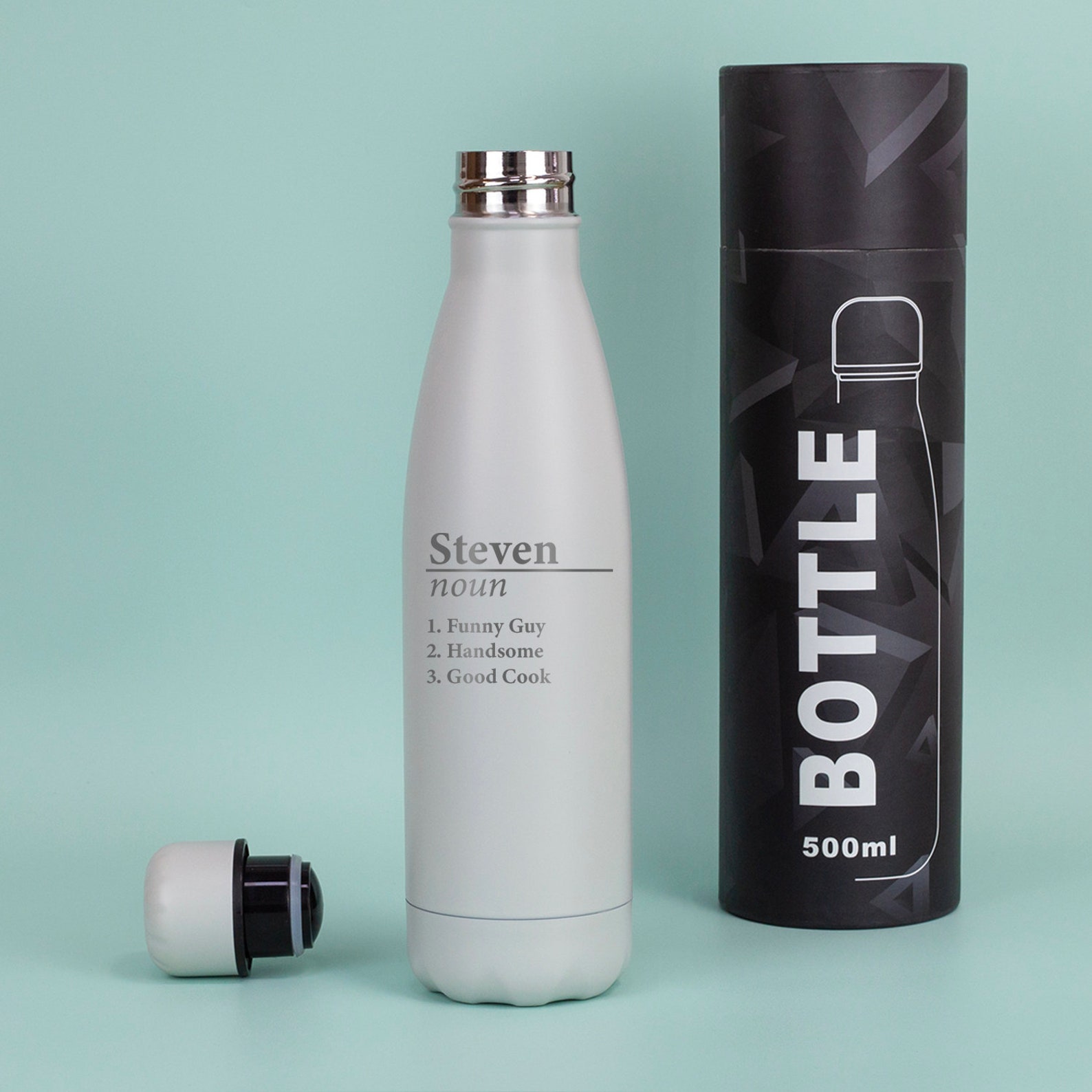 Personalised Name Definition Noun Insulated Water Bottle - Etsy