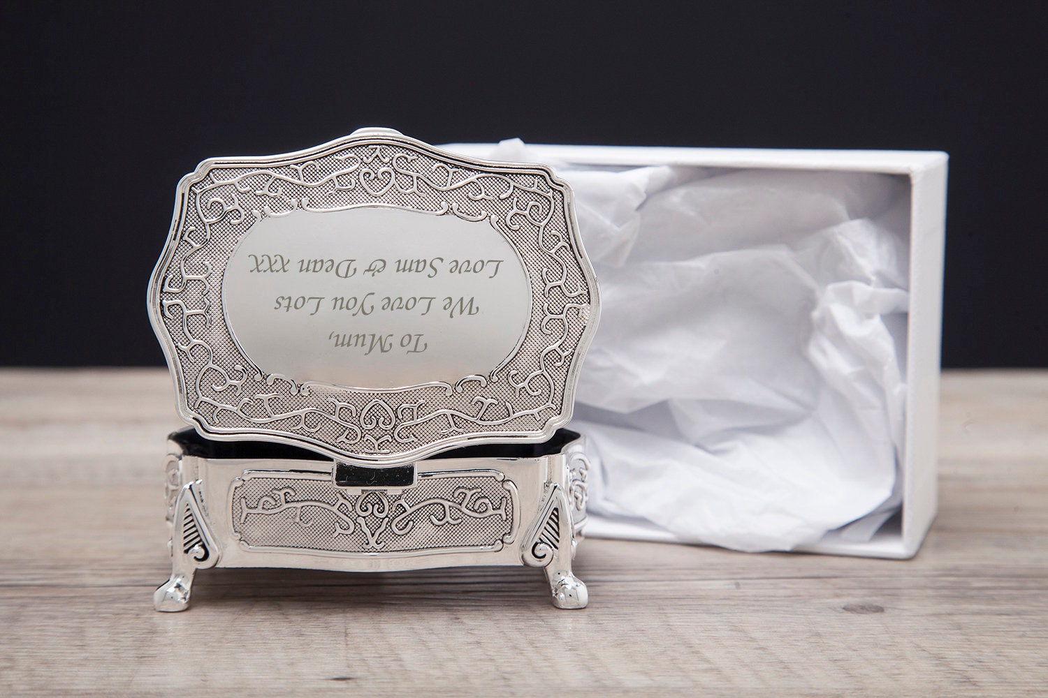 Personalised Engraved Silver Small Antique Trinket Gifts Ideas - Etsy