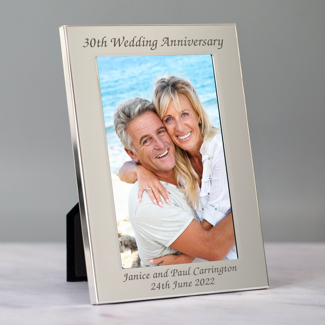 Personalised 30th Wedding Anniversary Silver Photo Frame Gifts - Etsy UK