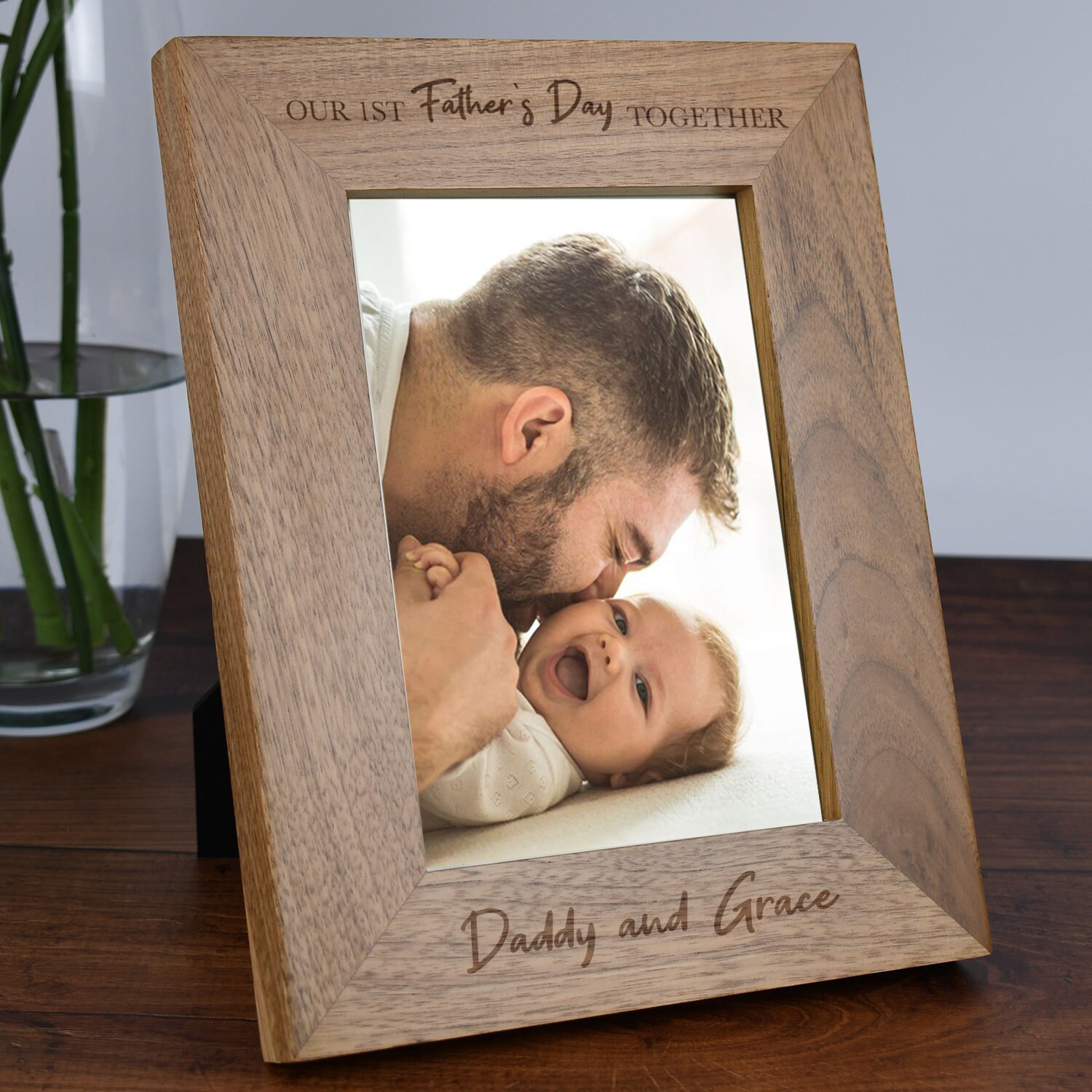 Personalised Our First Father's Day Together Wooden Photo - Etsy