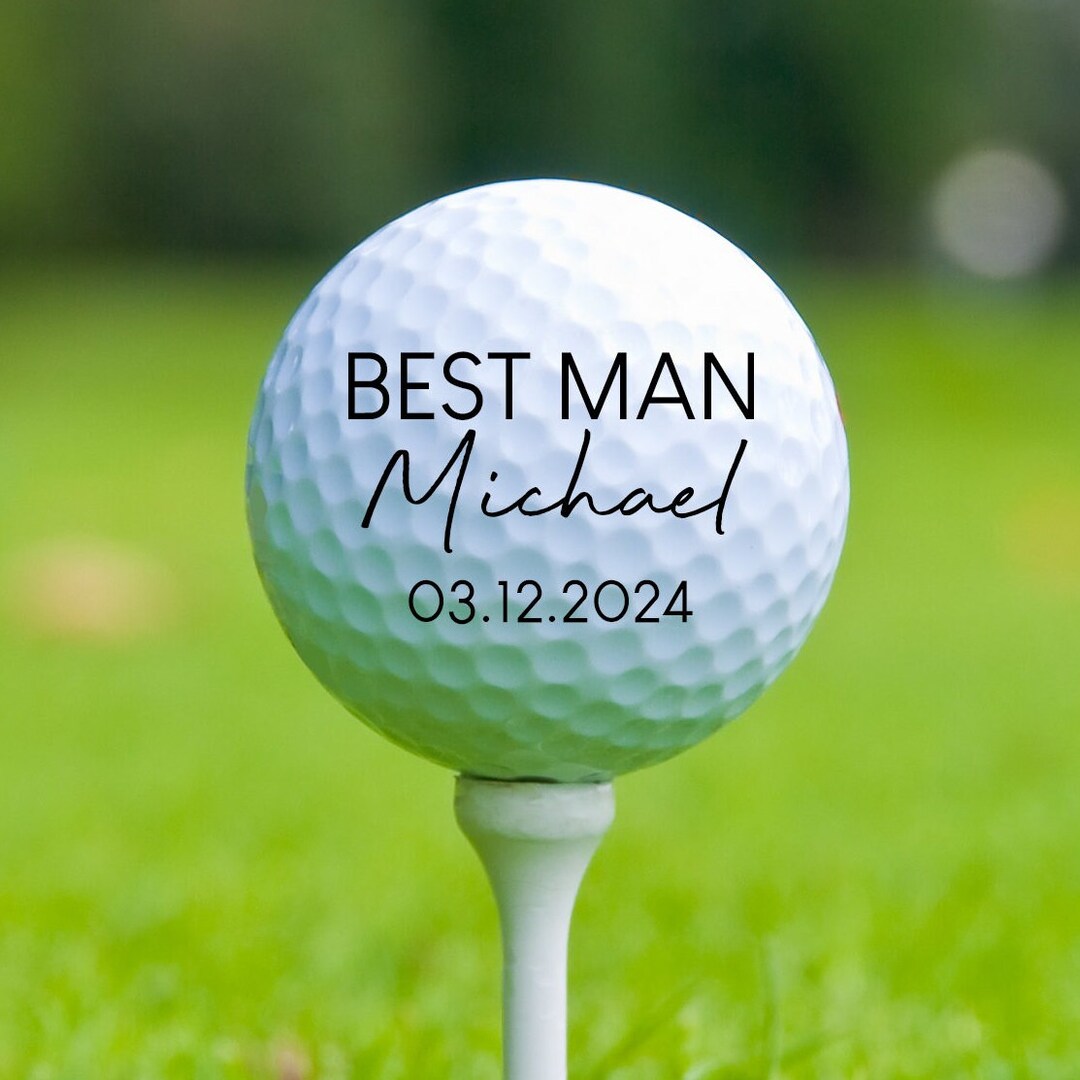 Personalised Wedding Golf Ball Gifts Ideas for Golfer Lover Thank You ...