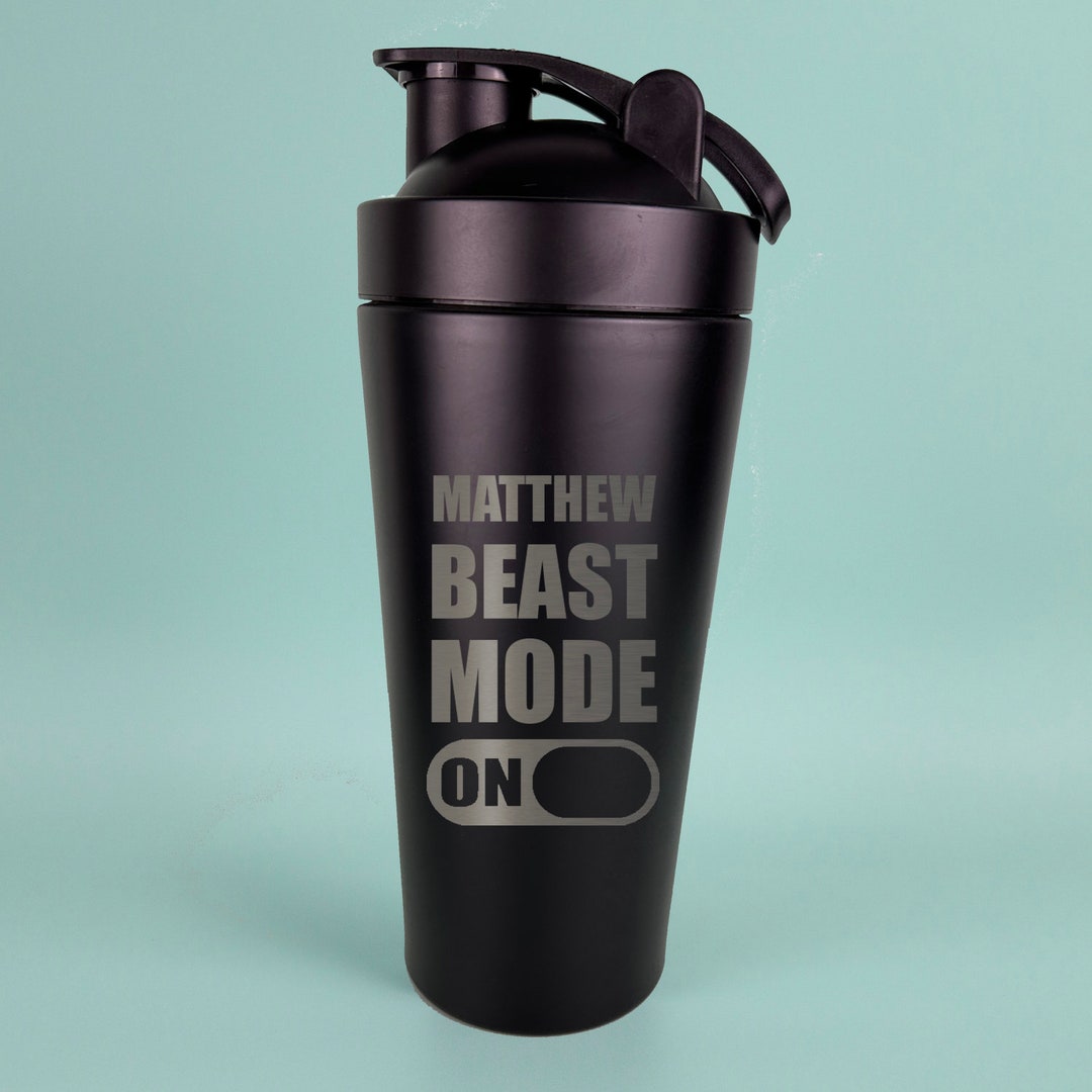 Personalised Beast Mode on Protein Shaker Bottle Gifts Ideas - Etsy