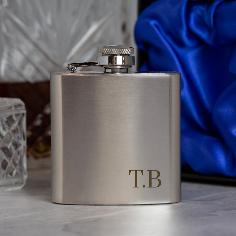 Personalised Initials 3oz Hip Flask Gifts Ideas for Him Her Mum Dad ...