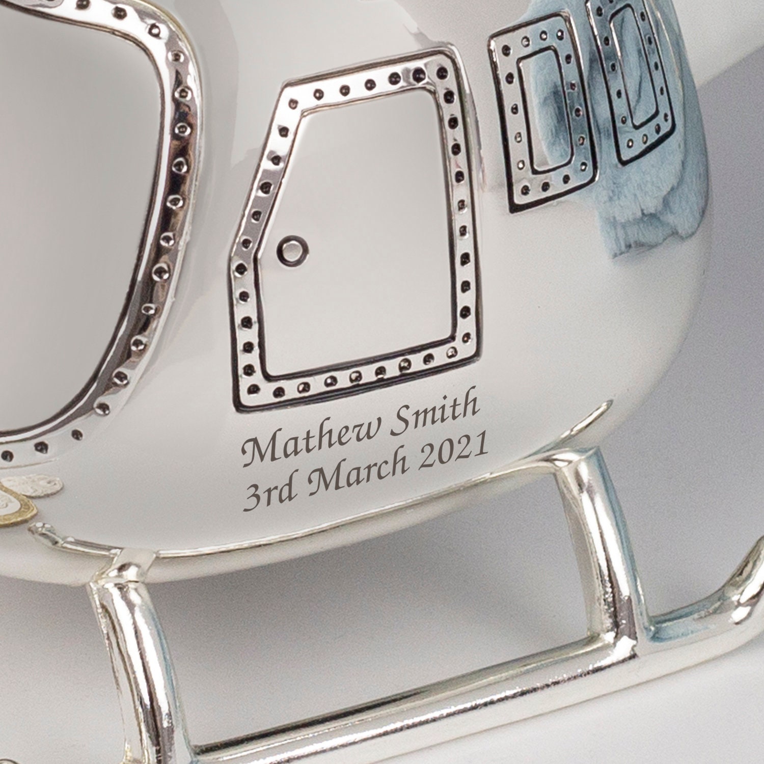 Personalised Silver Helicopter Piggy Money Box for Boys - Etsy UK