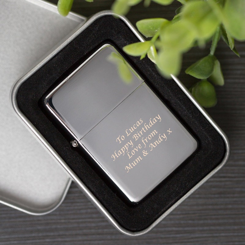 Engraved Chrome Lighters - Etsy UK
