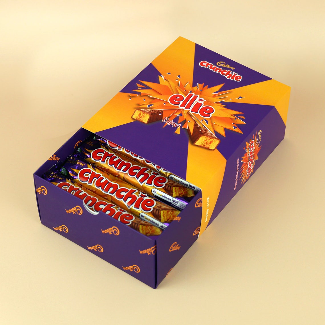 Personalised OFFICIAL Cadbury Crunchie Crunchies Box 20 | Etsy
