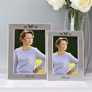 Personalised Mum Silver Photo Frame Butterfly Gift Ideas for Mother's ...