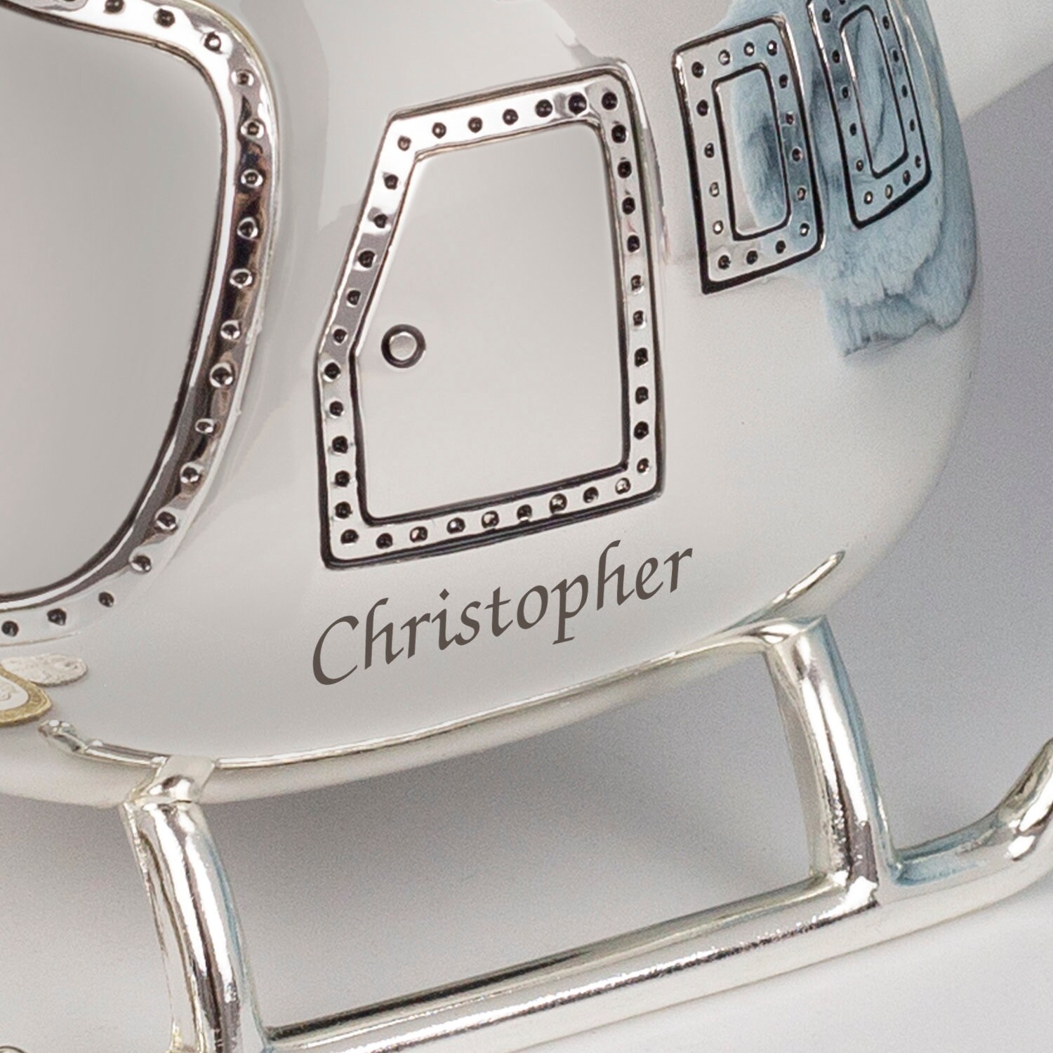 Personalised Silver Helicopter Piggy Money Box for Boys - Etsy UK