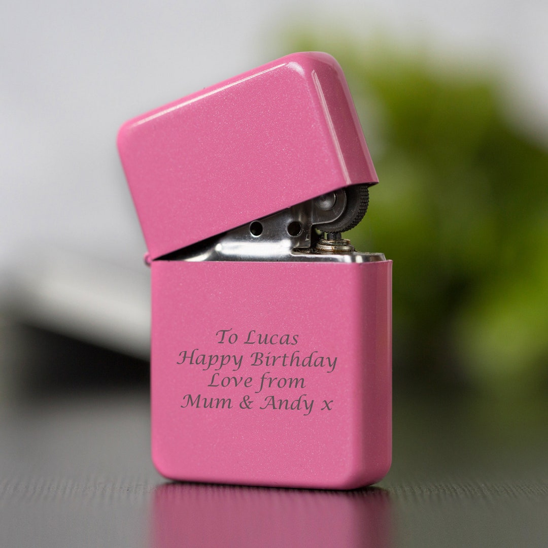 Personalised Pink Lighters Gifts Ideas for Birthday Christmas Mothers Day Women s Mum 18th 21st 30th 40th 50th Girls Ladies Etsy