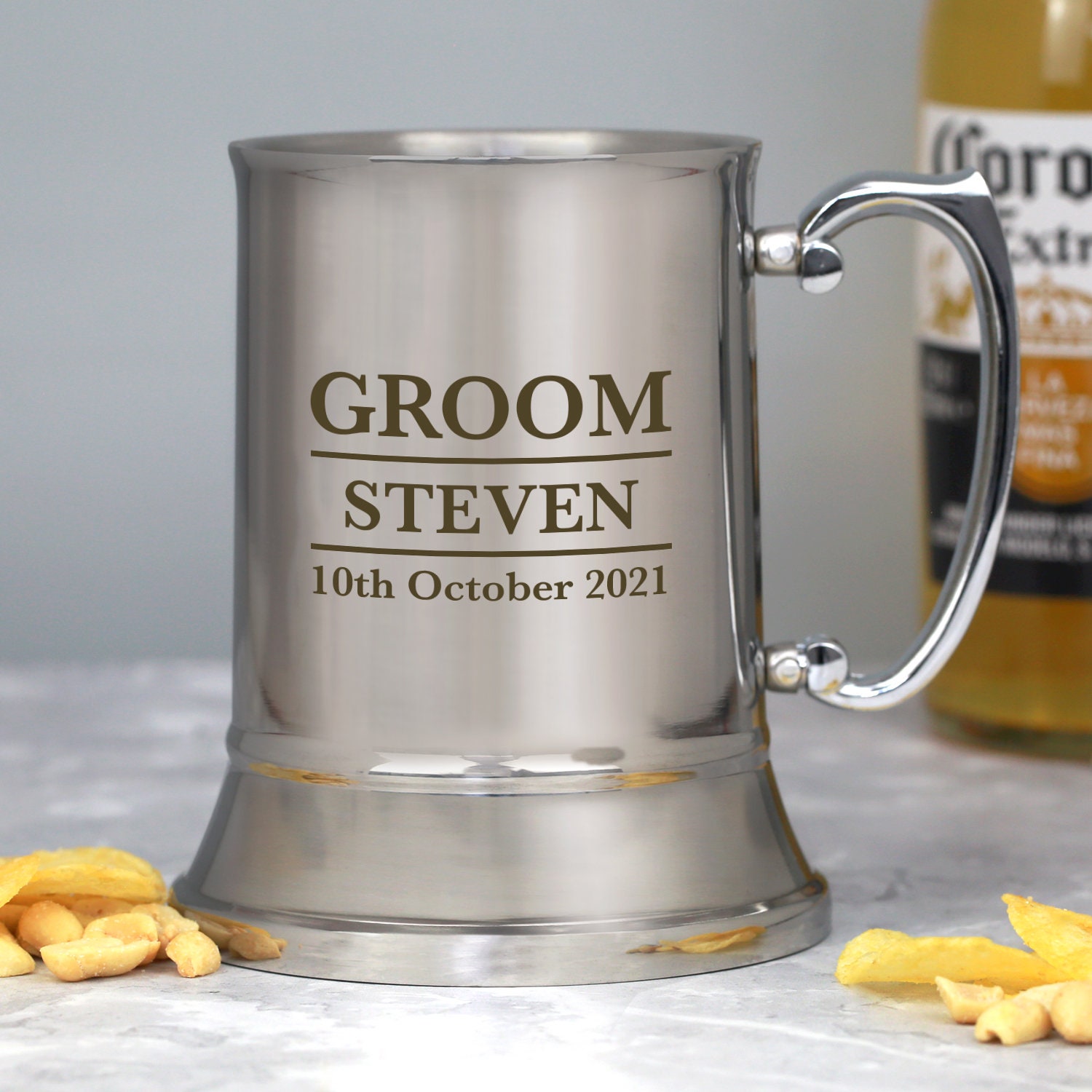 Personalised Groom Silver Stainless Steel Tankard Gifts Ideas - Etsy UK