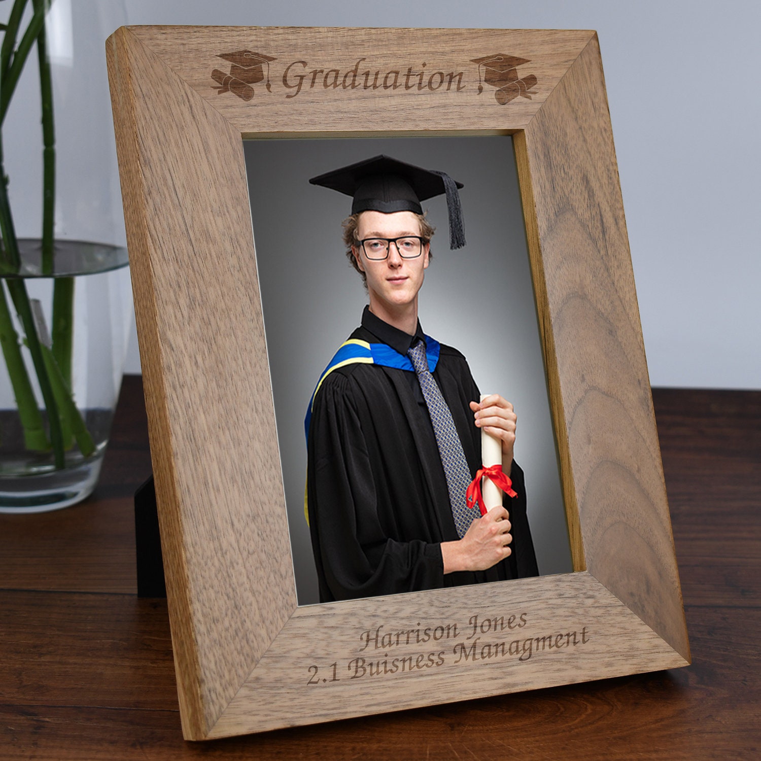 Personalised Graduation Wooden Photo Frame 4x6 5x7 Gifts Ideas - Etsy