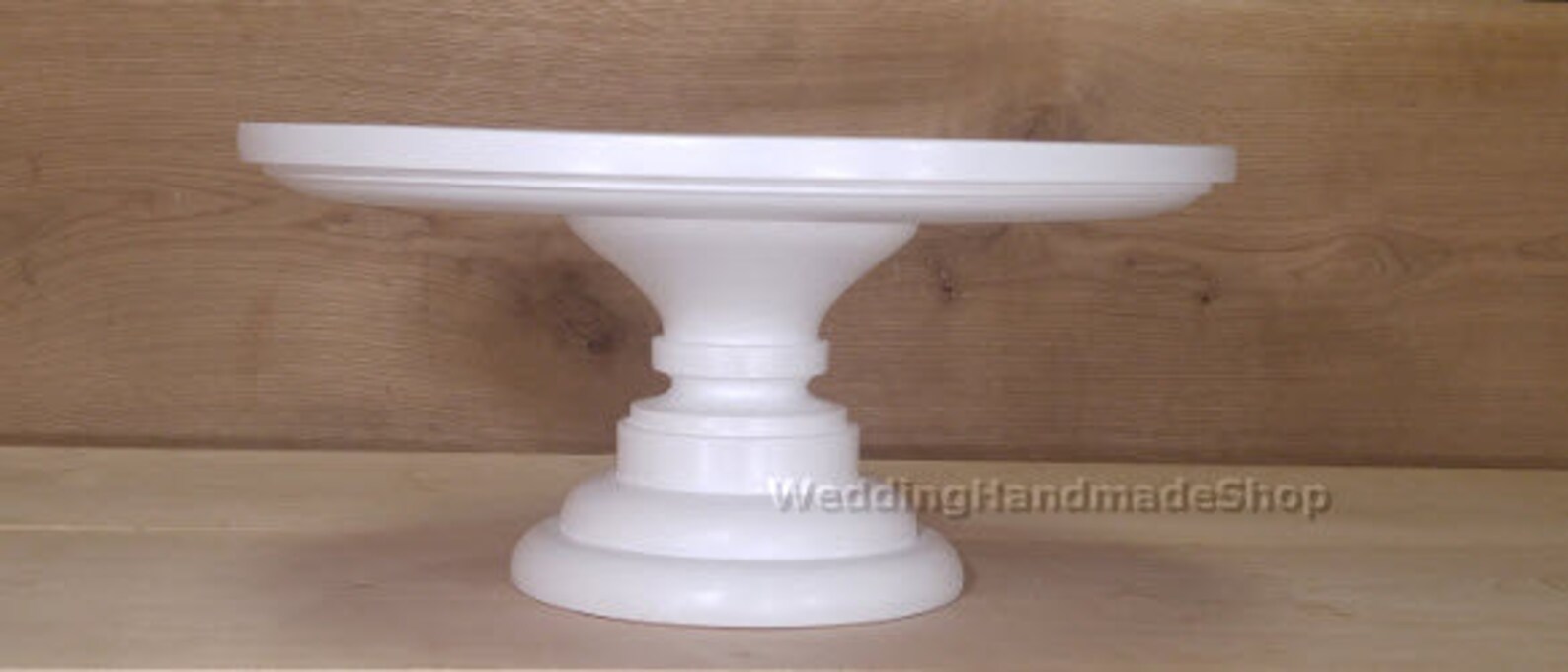 18 Inch White Cake Stands for Wedding Cake Wood Pedestal - Etsy