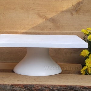 Square Cake Stand White Cake Stand 14 Inches16 Inches18 - Etsy
