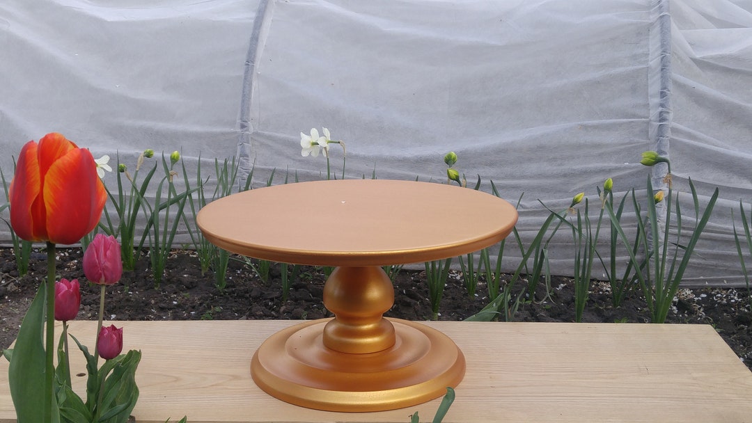 Cake Stand Wedding Gold Wedding Cake Stand 16 Inch Cake - Etsy