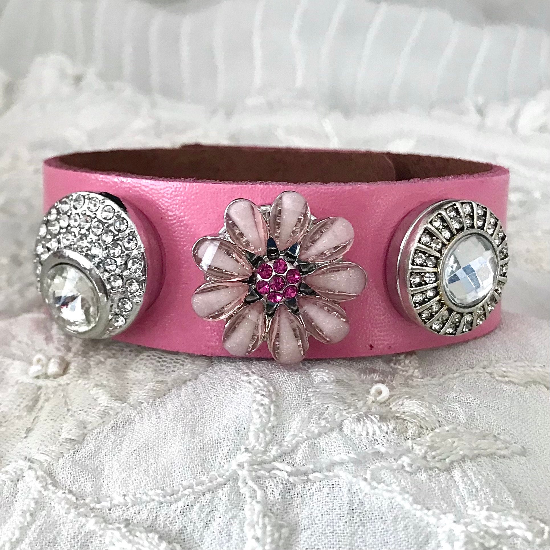 Ginger Snaps Pink Braclet