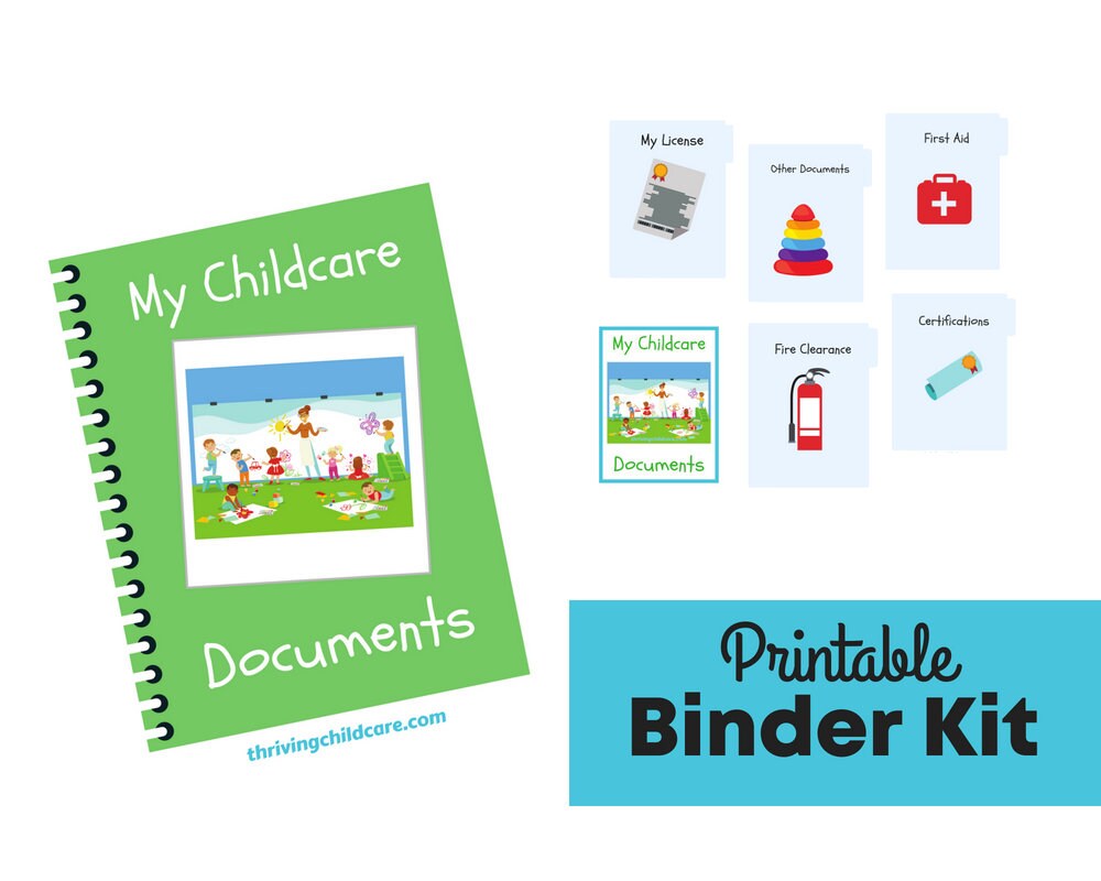 My Childcare Documents - Binder Kit [INSTANT PRINTABLE/DOWNLOAD] - Etsy