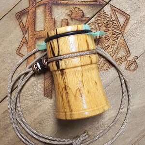 Custom Turned Spalted Birch Wood Tube Call Without the Half Moon Cut ...