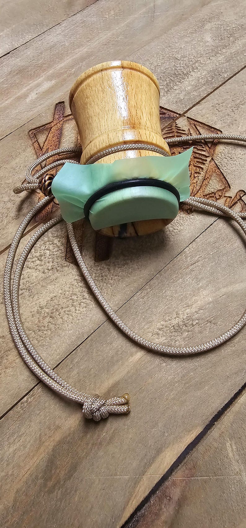 Custom Turned Spalted Birch Wood Tube Call Without the Half Moon Cut ...