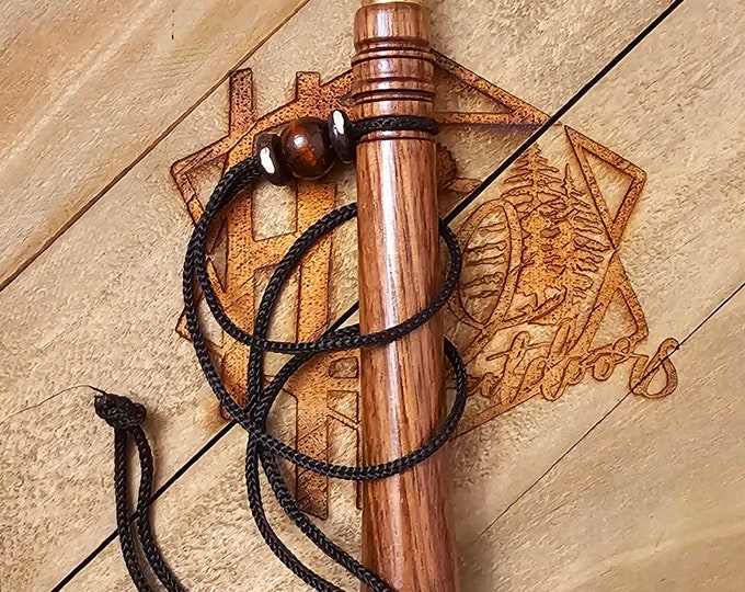 Custom Turned Black Walnut Turkey Trumpet . Laser in Graved. There is a ...